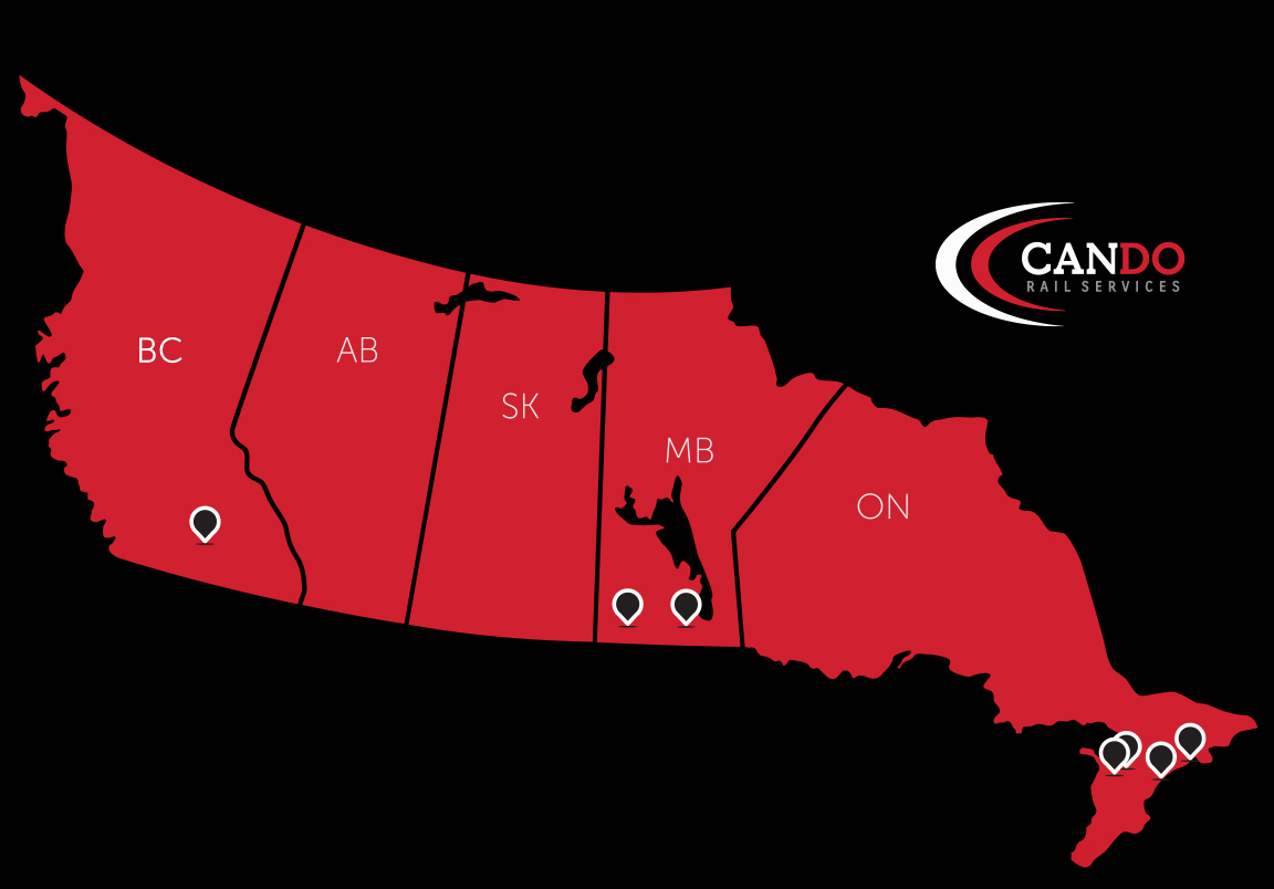 Solutions & space for entire railcar fleets – Cando Rail & Terminals